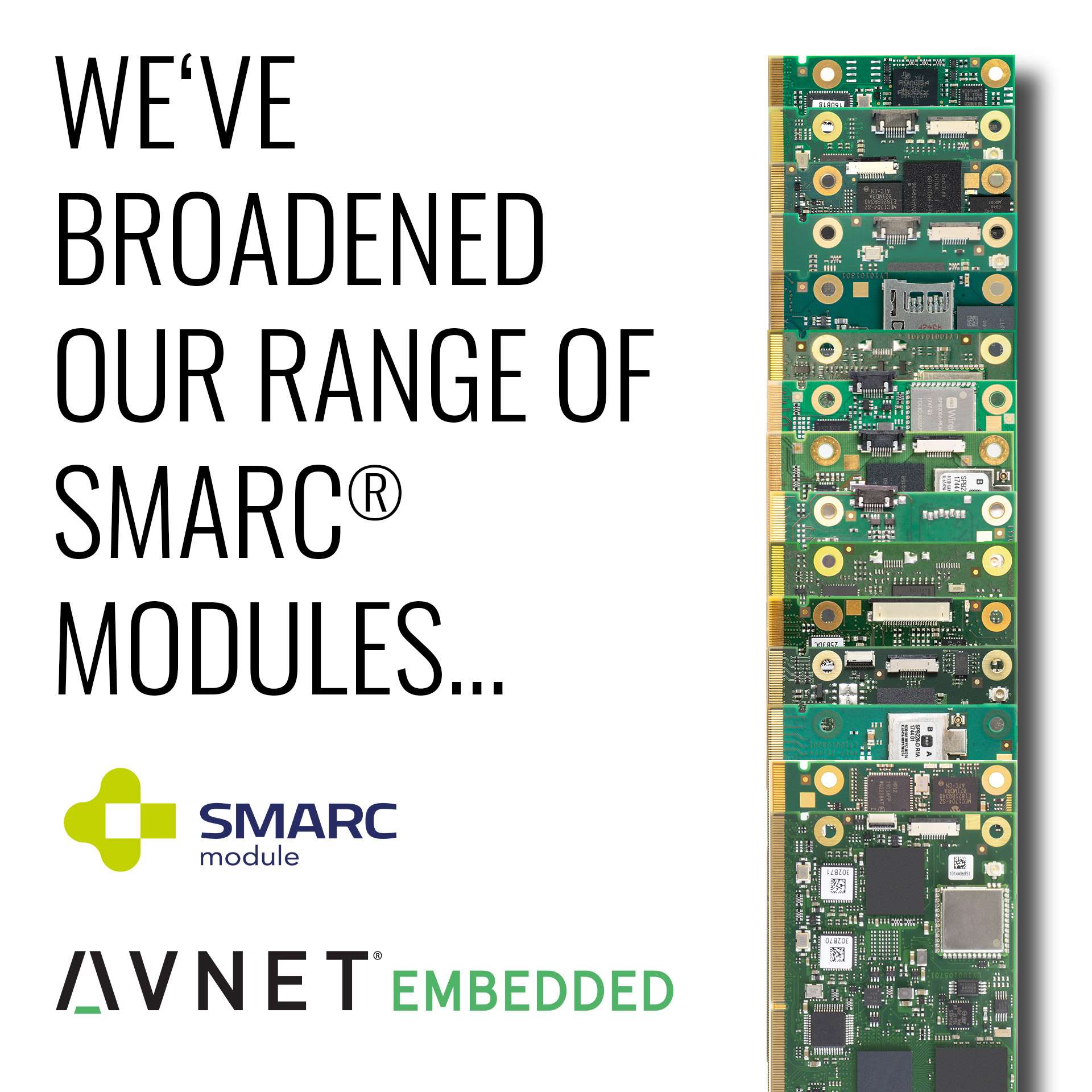 Avnet Embedded Expands Its Broad Smarc™ Module Product Portfolio To